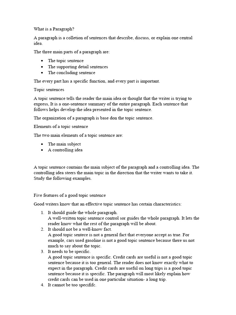 What is a Paragraph | Download Free PDF | Brainstorming | Paragraph