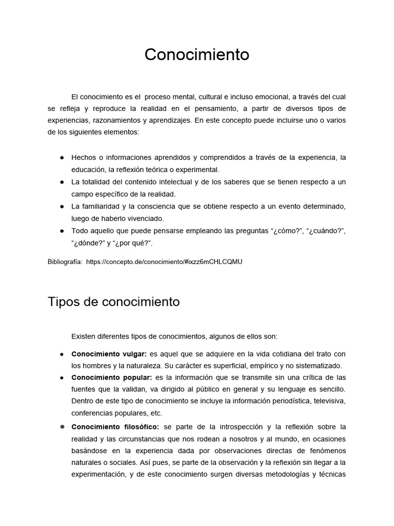 Sofia Herrera - Conocimiento | PDF | Conocimiento | Experiencia