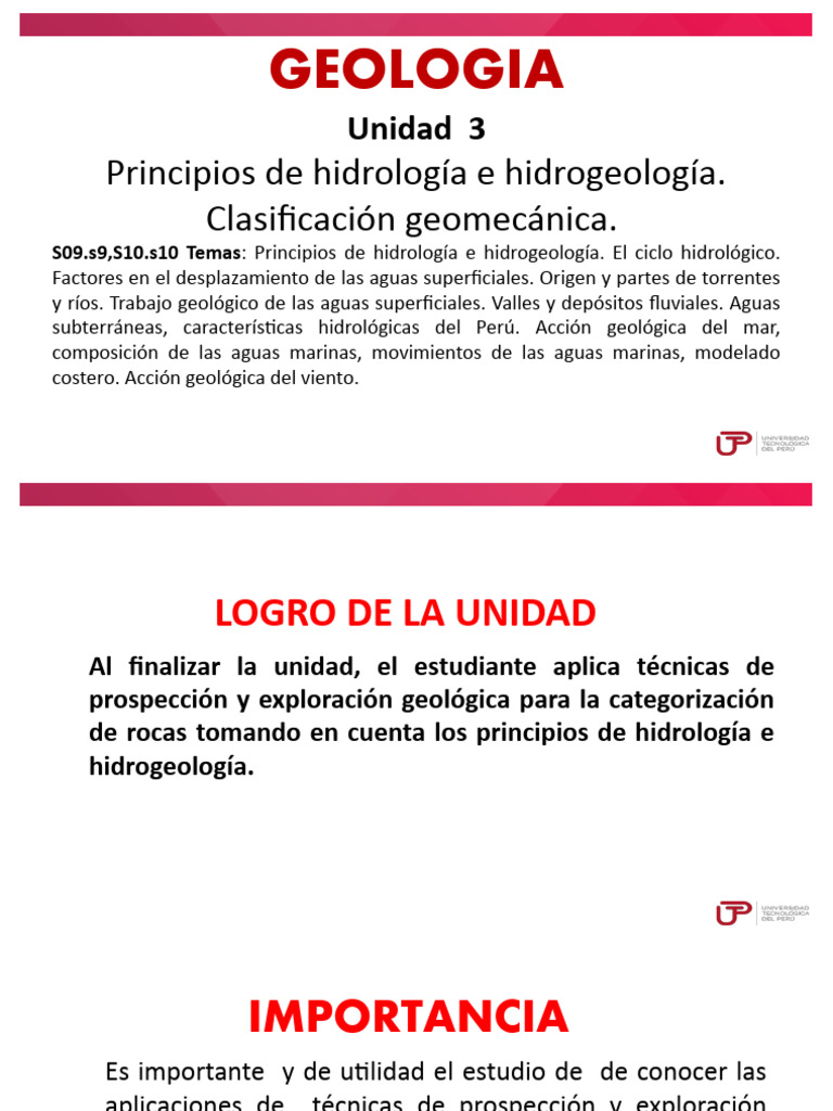 S09 - s09 y S10 - s10 Fenómenos Geológicos e Hidrodinamicos | PDF | Agua subterránea | Río