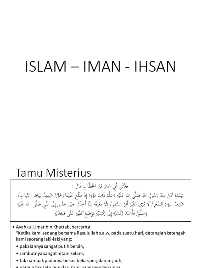 Islam Iman Ihsan | PDF