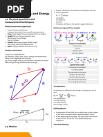 Physics Notes PMT | PDF | Acceleration | Force