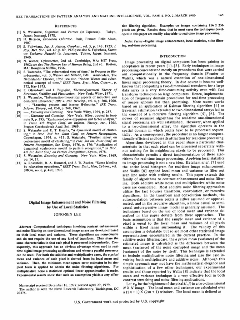 Ieee Transactions Pattern Analysis and Machine Vol. NO. March | PDF | Statistics | Variance