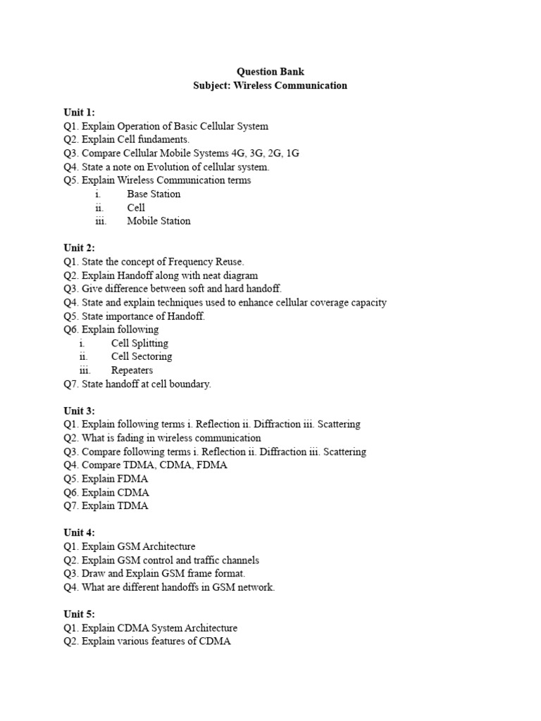 All Units QB WC | PDF