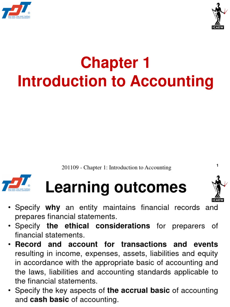 201109_ICAEW_Chapter 1_Introduction to accounting | PDF | Expense ...
