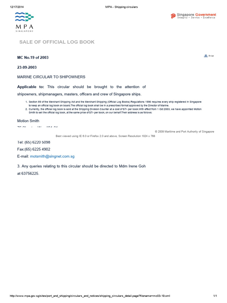 Sale of Official Log Book | PDF | Technology & Engineering