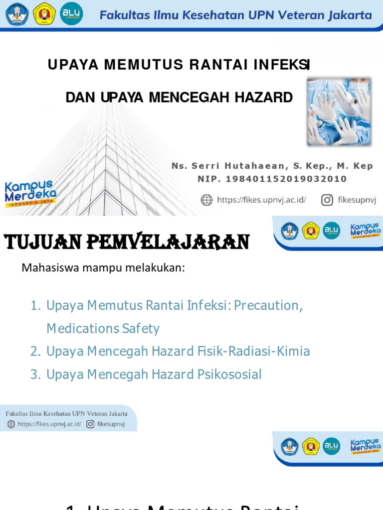 SERRI-Pencegahan Infeksi Dan Hazard | PDF | Pengembangan Diri | Kesehatan Holistik