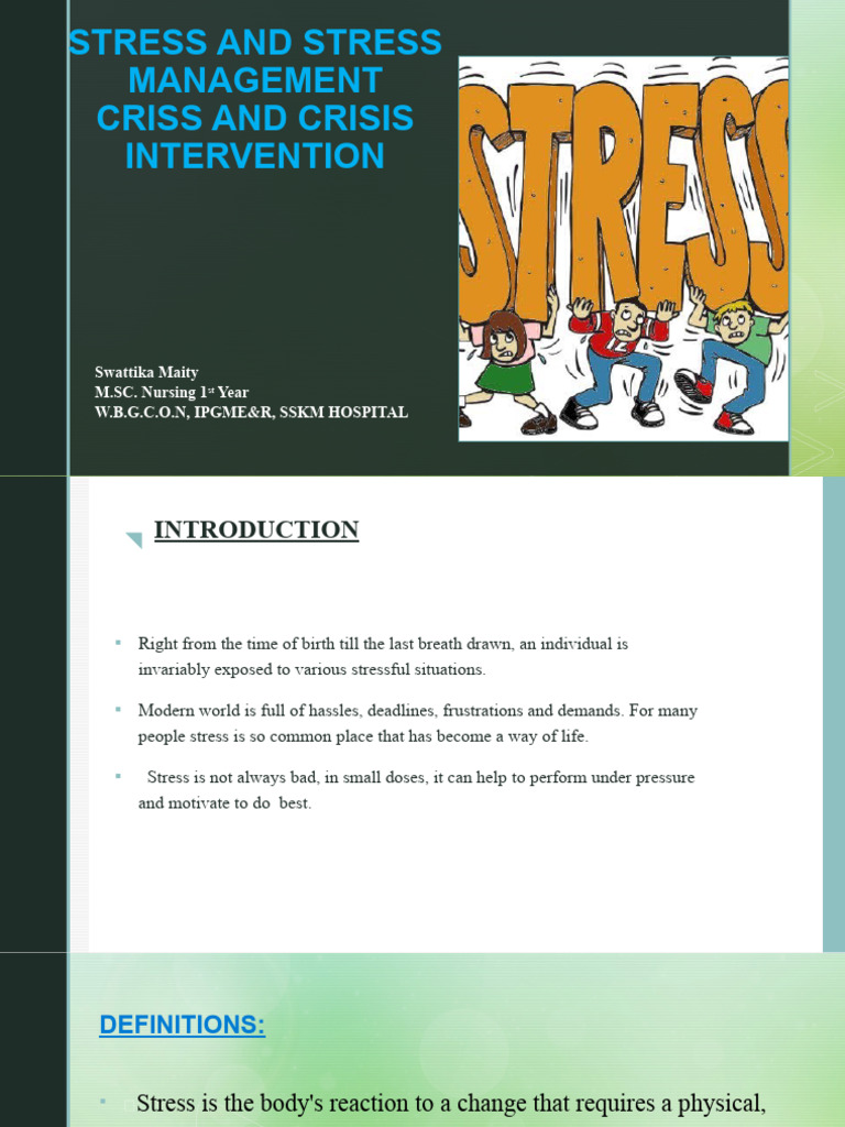 Stress Management and Crisis Intervention | PDF | Stress (Biology ...