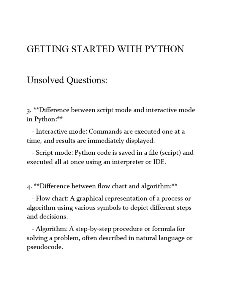 Sai Unsolved Questions Getting Started With Python 11B | PDF ... Sai Unsolved Questions Getting Started With Python 11B | PDF ...