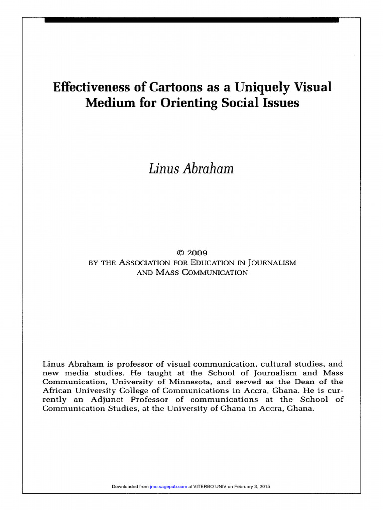 Cartoons as Commentary on Social Issues | PDF | Semiotics | Inductive ...