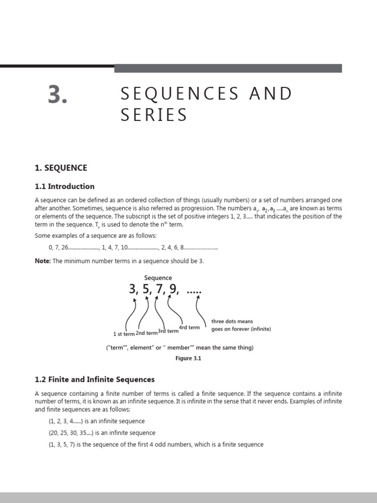 3.Sequences and Series | PDF | Sequence | Summation