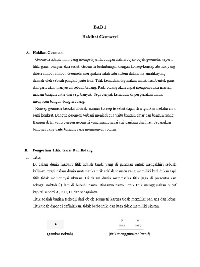 Memahami Dasar Geometri dan Objeknya | PDF