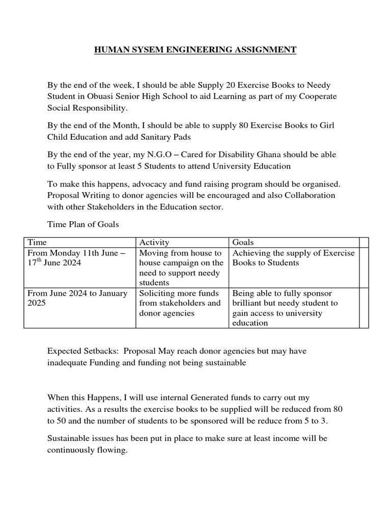 Human Sysem Engineering Assignment | PDF | Career & Growth | Social Science