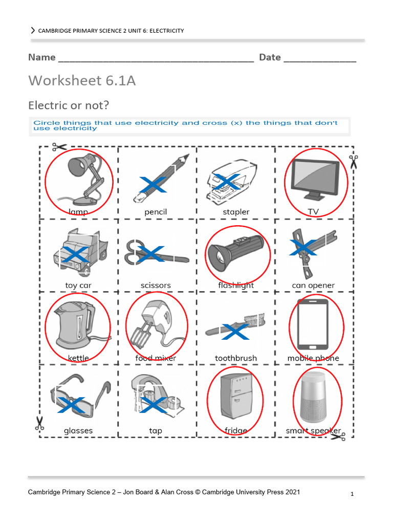 Unit 6 Revision Worksheet - Answer Key | PDF | Bathroom | Electric Power