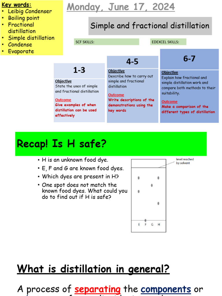 Lesson 3 Simple and Fractional Distillation - SV | Download Free PDF ...