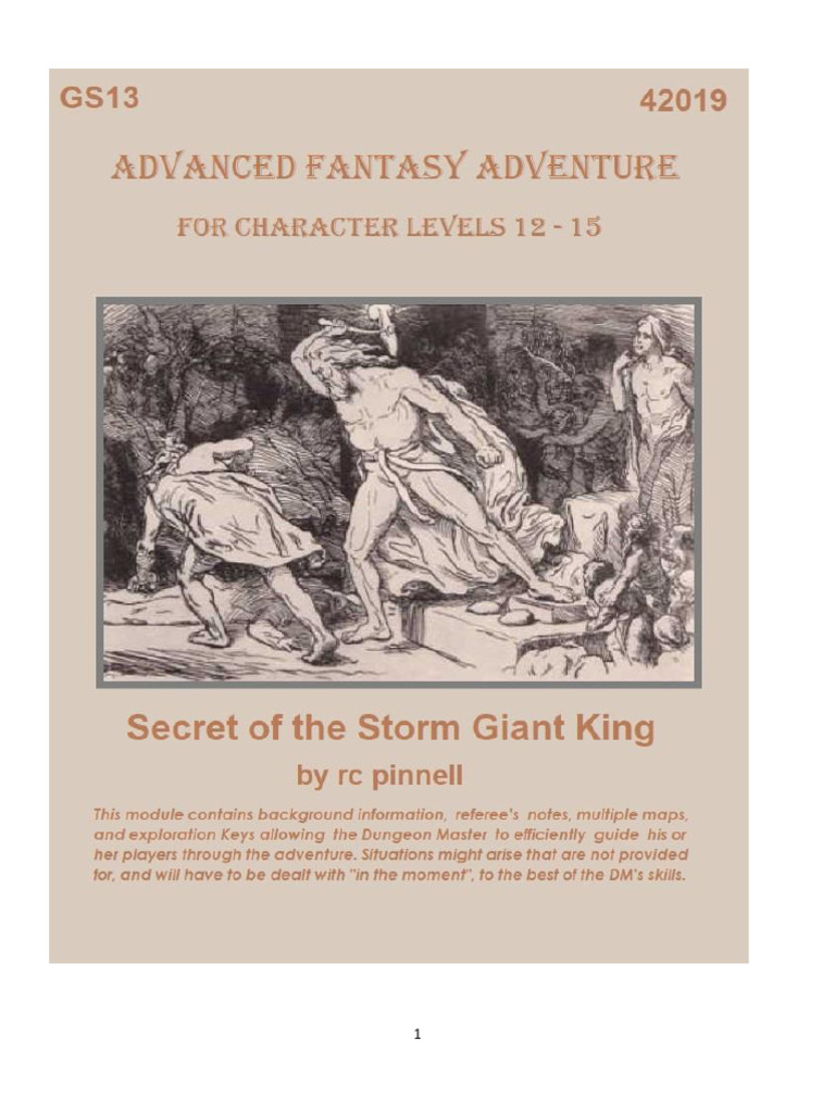 G13 Storm Giant Module | PDF