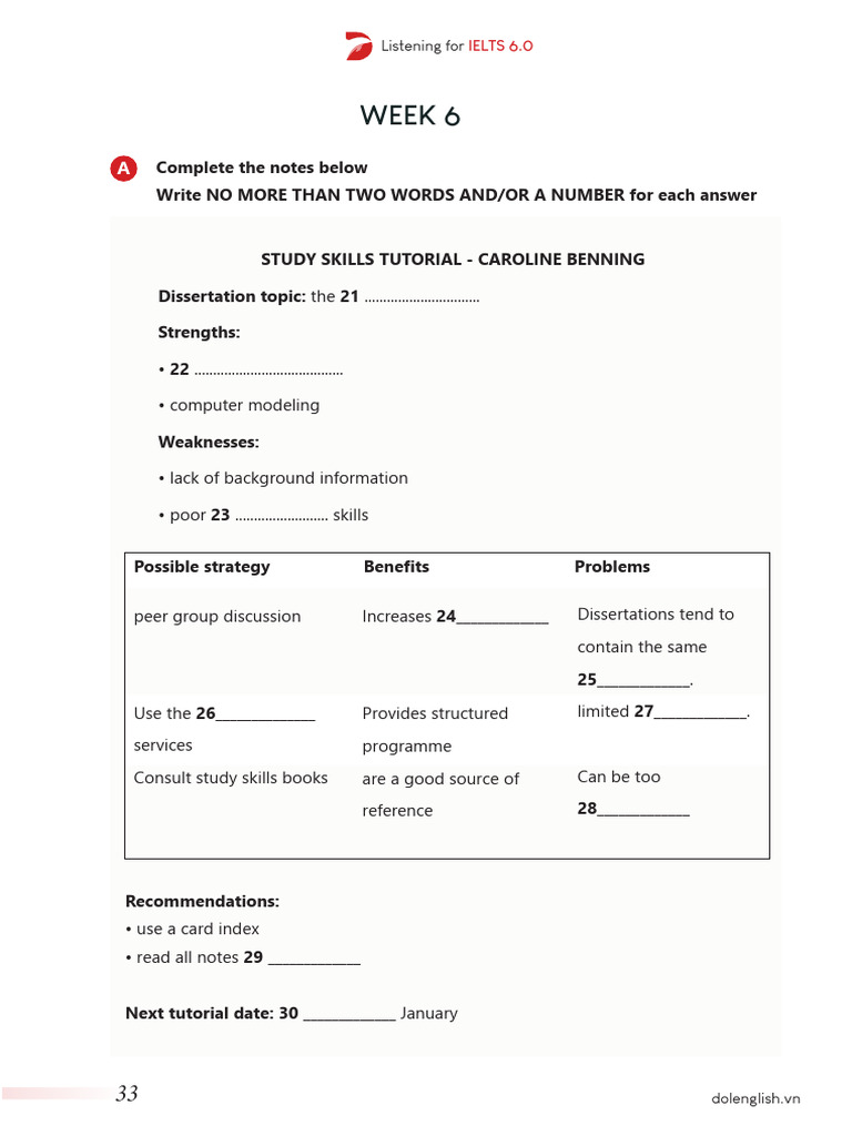 IELTS Listening Study Guide | PDF | Study Skills | Learning