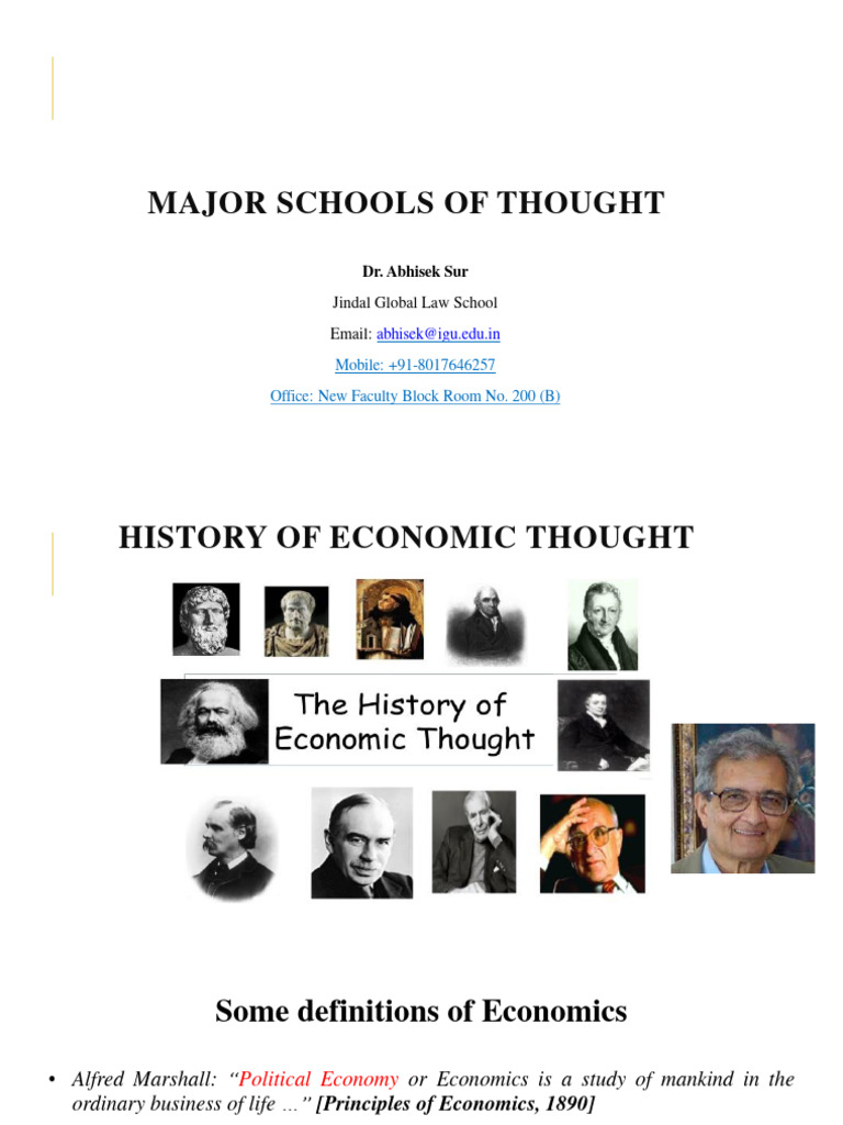 Major Schools of Thought | Download Free PDF | Macroeconomics | Economics