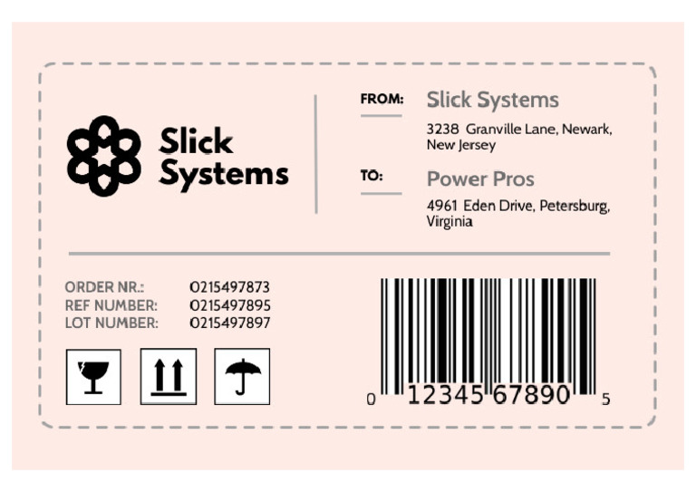 Modern Shipping Label | PDF