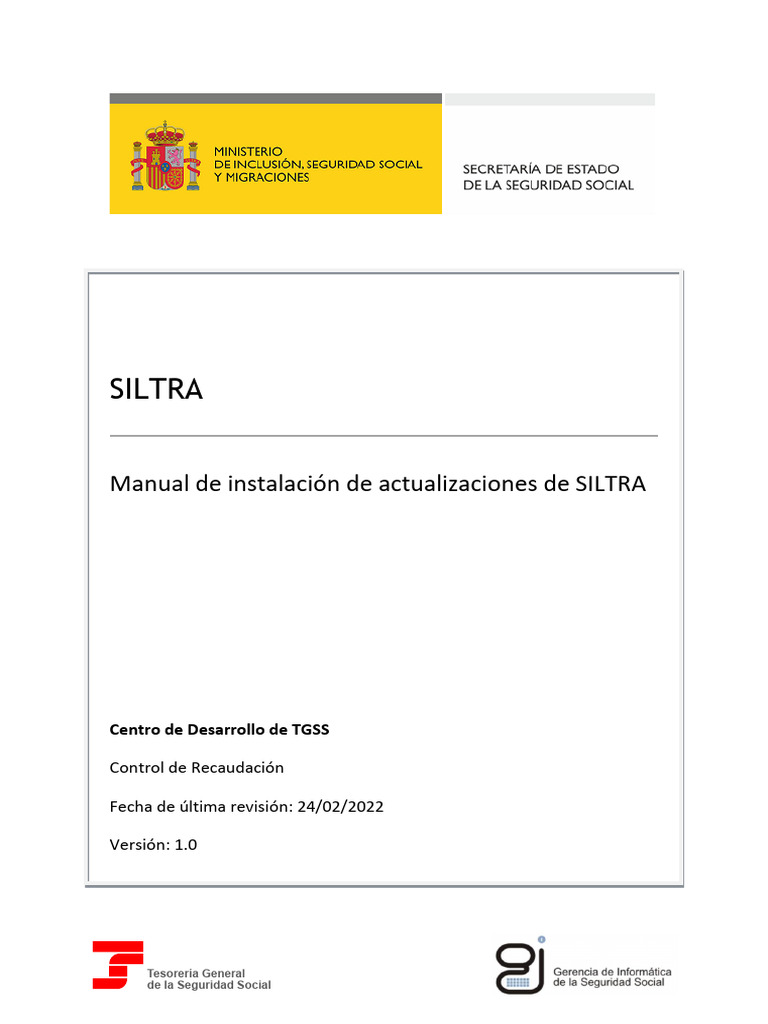 Instalación de Actualizaciones SILTRA | PDF | Archivo de computadora ...