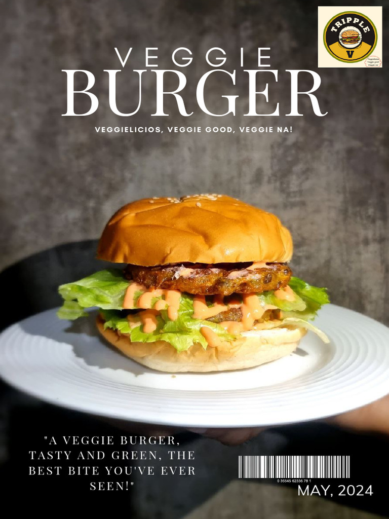 Delicious Veggie Burger Recipe Guide | PDF | Vitamin | Vegetables
