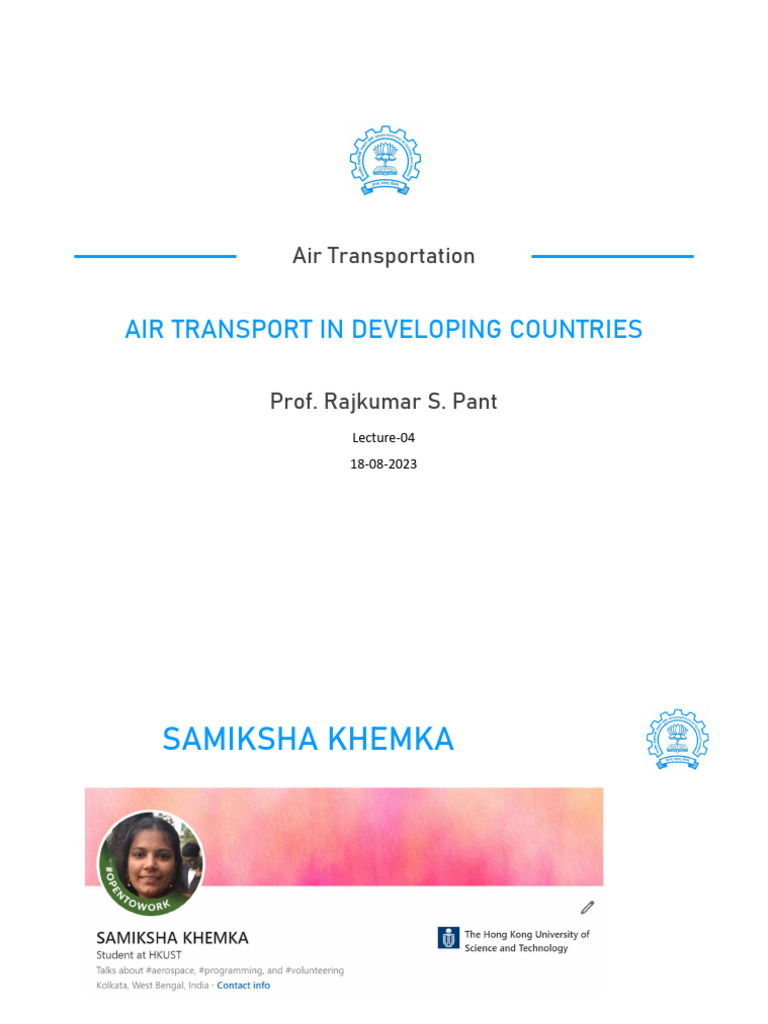 04 - Air Transport in Developing Countries | PDF | International ...