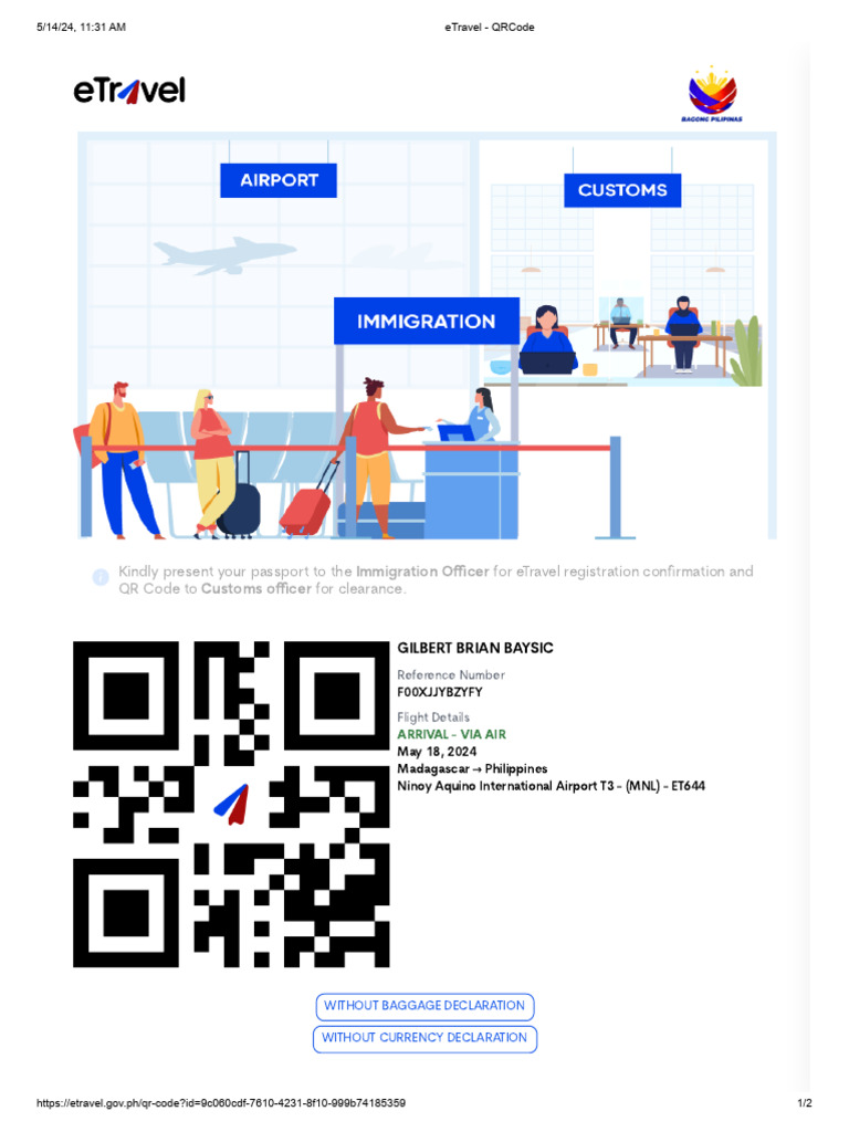 Etravel - QRCode | PDF