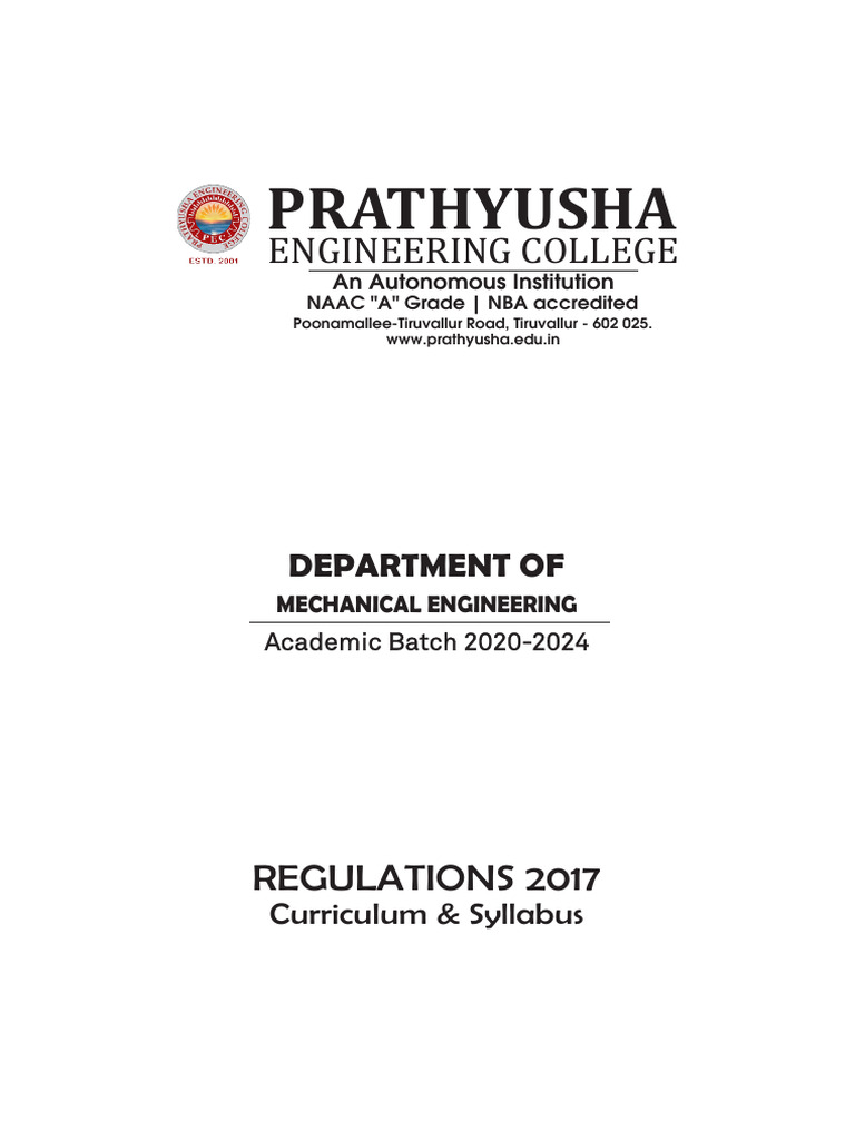 Mechanical 2017 - Removed | PDF | Educational Stages | Qualifications
