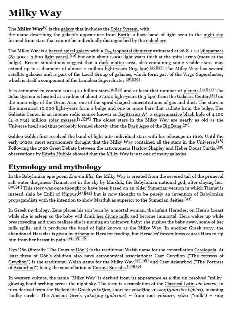 milky ways | PDF | Milky Way | Exoplanet