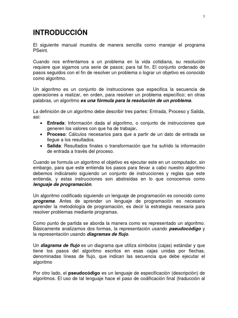 Guia Pseint 2016-3-5 | PDF | Algoritmos | Programación de computadoras