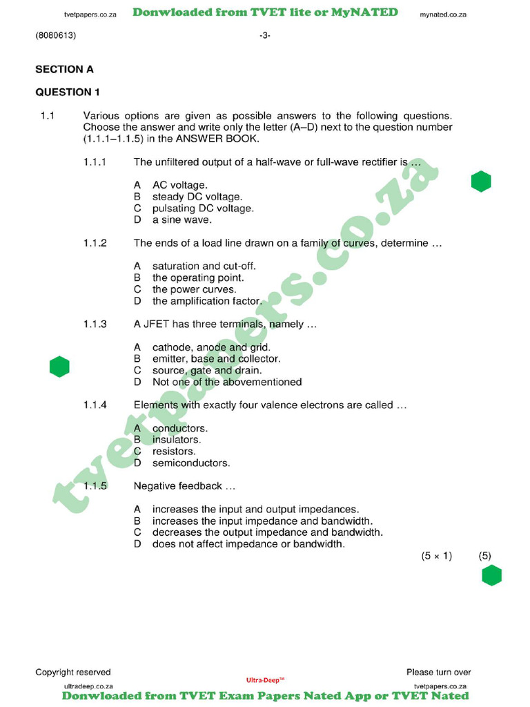 Industrial Electronics N3 QP | PDF