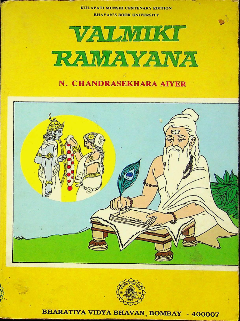 Valmiki Ramayan by Chandra Shekhar Iyer - Bharatiya Vidya Bhavan Bomaby ...