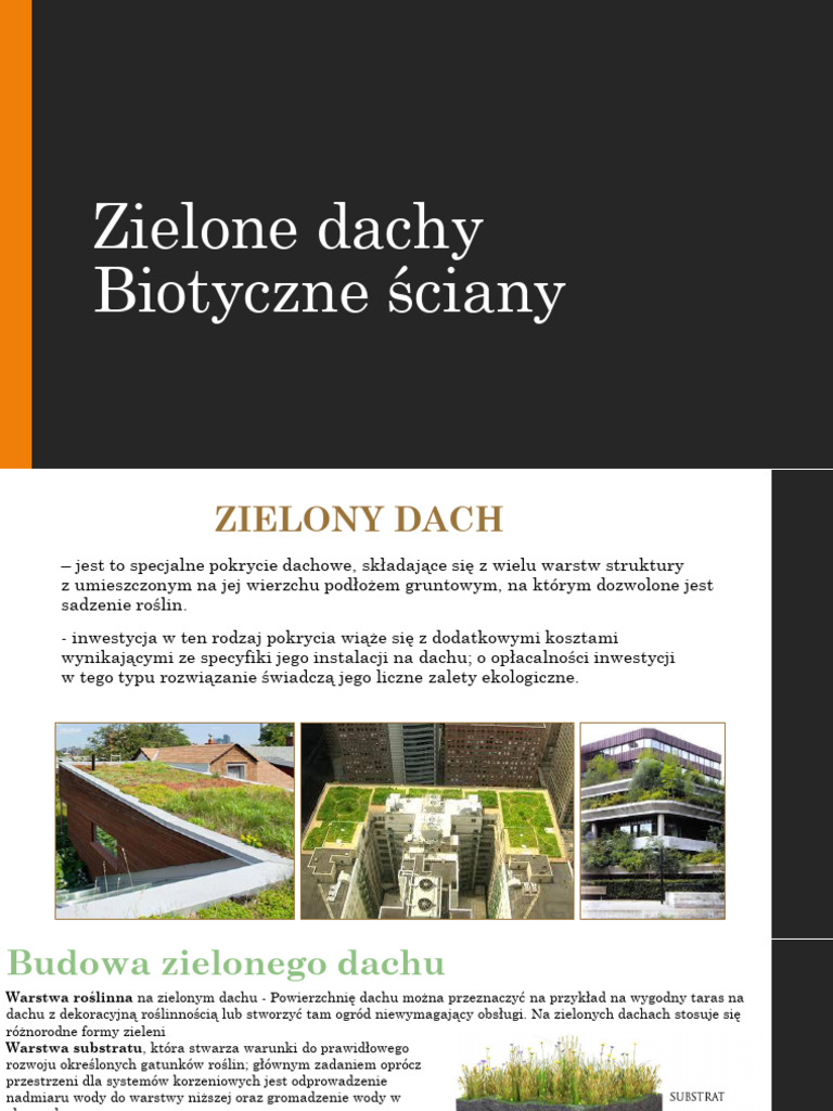 Zielone Dachy-Założenia | PDF