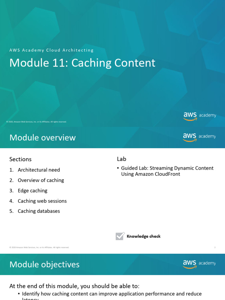 AcademyCloudArchitecting Module 11 | PDF | Cache (Computing) | World Wide Web