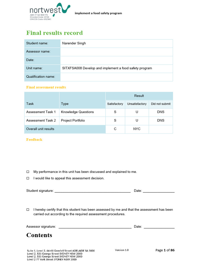 Food Safety Program Development Guide | PDF | Food Safety | Foodborne ...