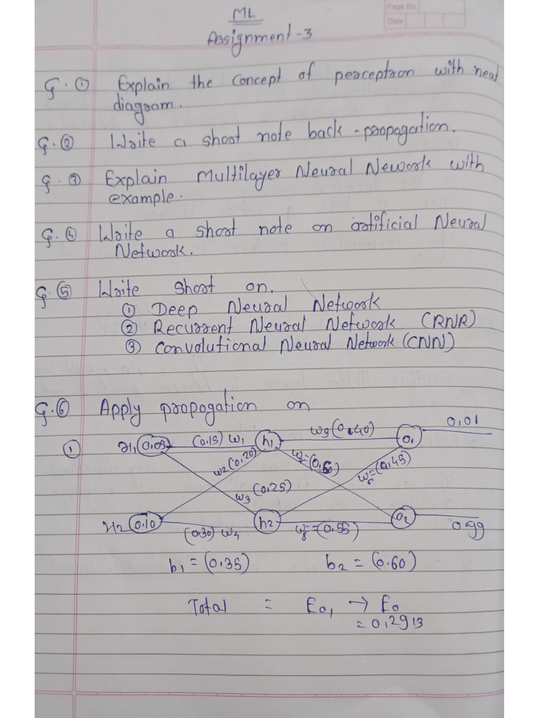 Machine Learning Assignment No 3 | PDF