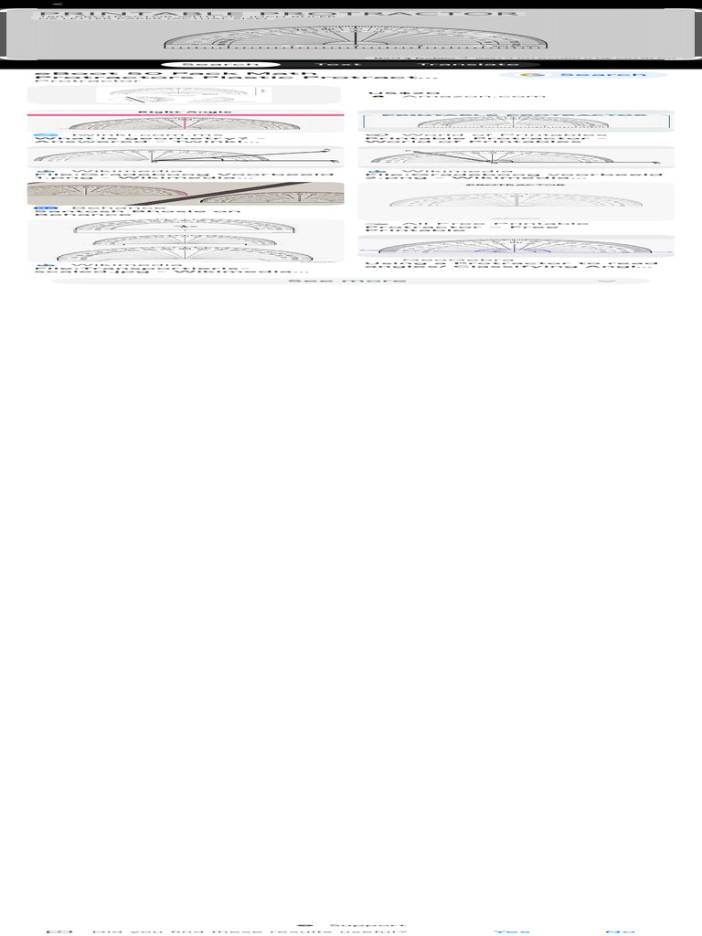 Printable Paper Protractor - Google Search | PDF