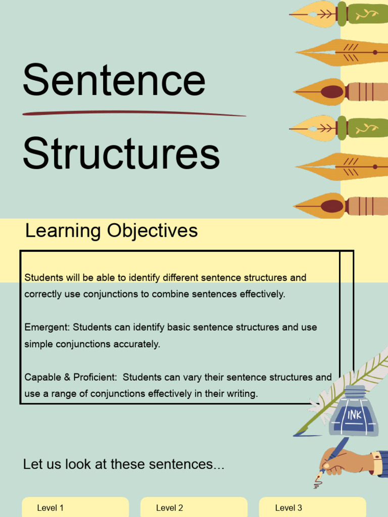 Sentences Accdg. To Structure & Conjunctions G7 | PDF | Linguistics ...