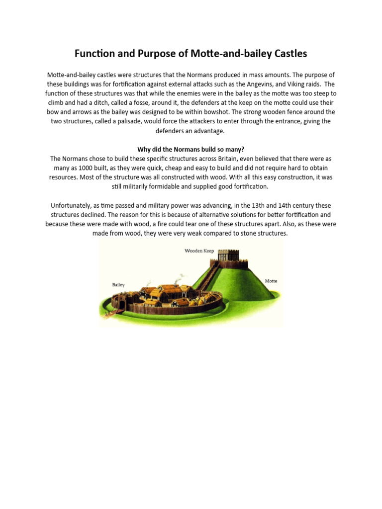Motte and Bailey Castle | PDF