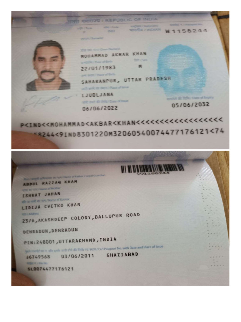 Khan - Potni List in Dovoljenje Za Prebivanje | PDF