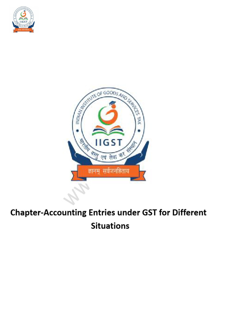 GST Accounting Entries Overview | PDF | Economies | Taxation