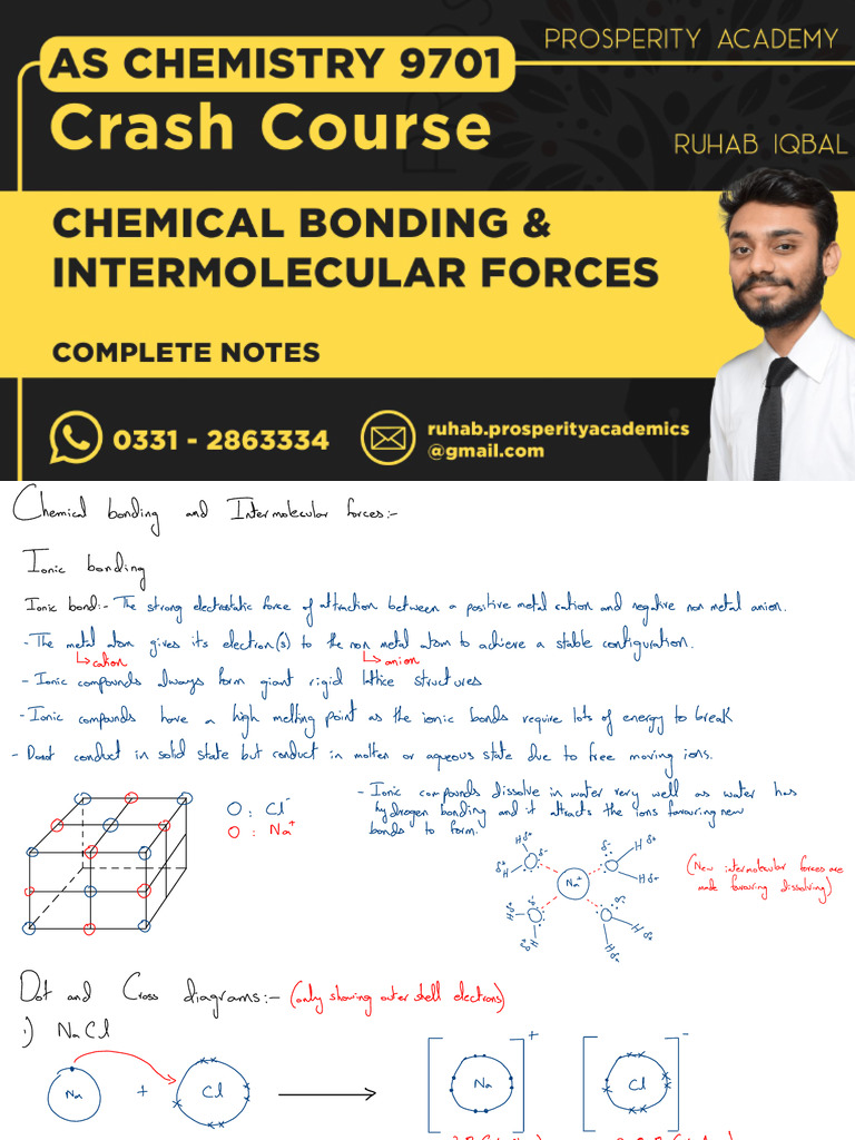 Chemical Bonding and Intermolecular Forces (1) | PDF