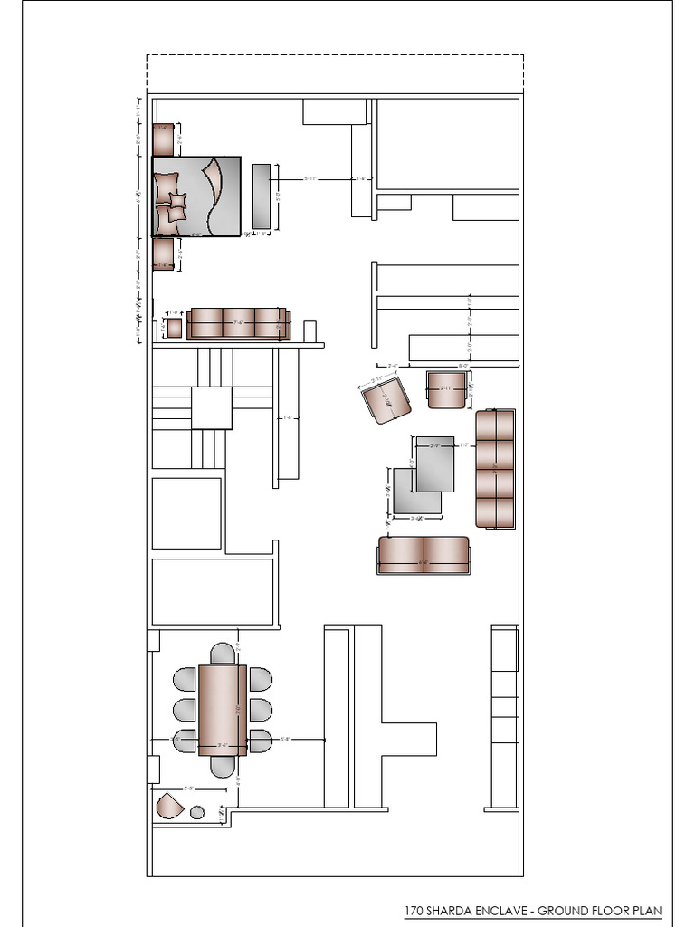 170, Sharda Enclave - Ground Floor Plan (Opt 2) | PDF