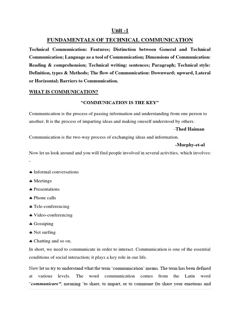Fundamentals of Technical Communication | PDF | Reading Comprehension | Communication