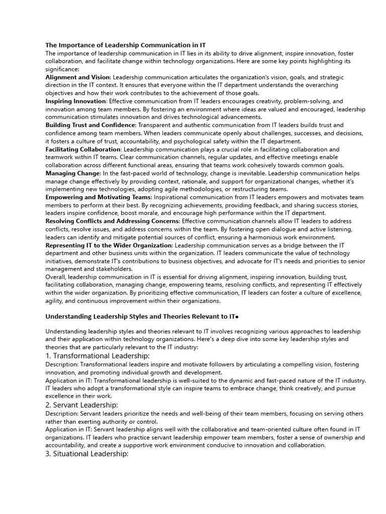 CHP 3 | Download Free PDF | Leadership | Agile Software Development