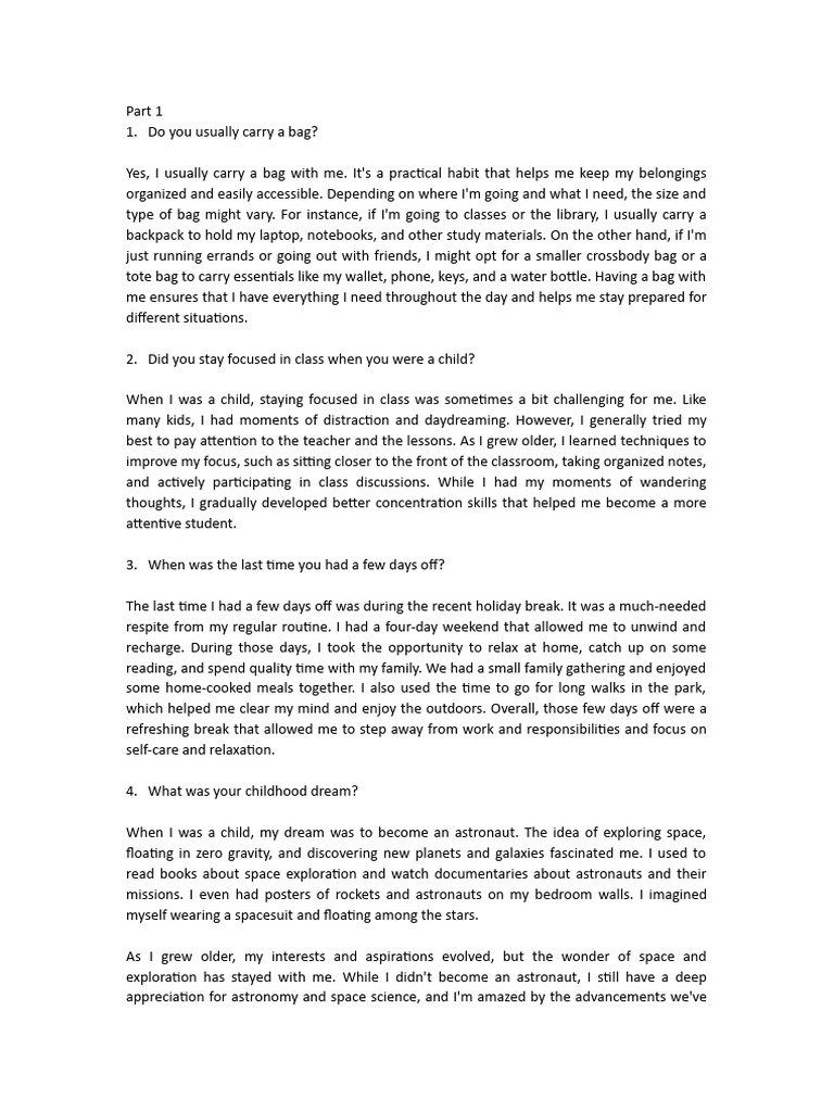 Daily Life Reflections and Interests | PDF | Happiness | Rain