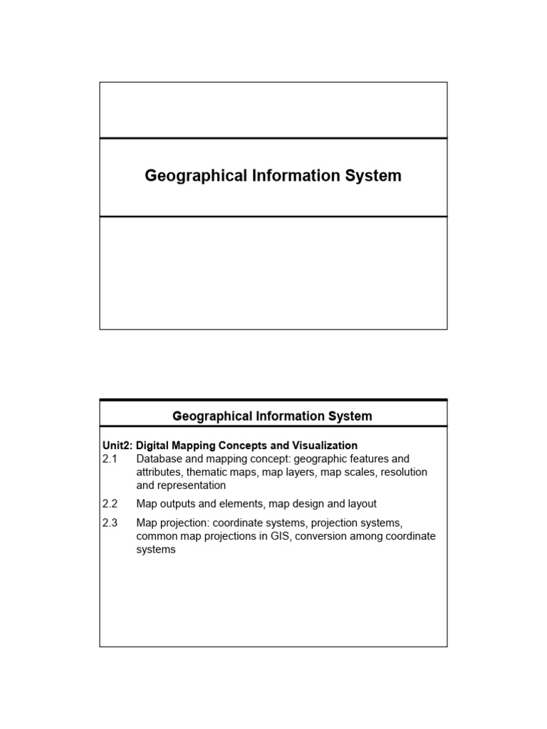 GIS Mapping Concepts and Techniques | PDF | Latitude | Geographic ...