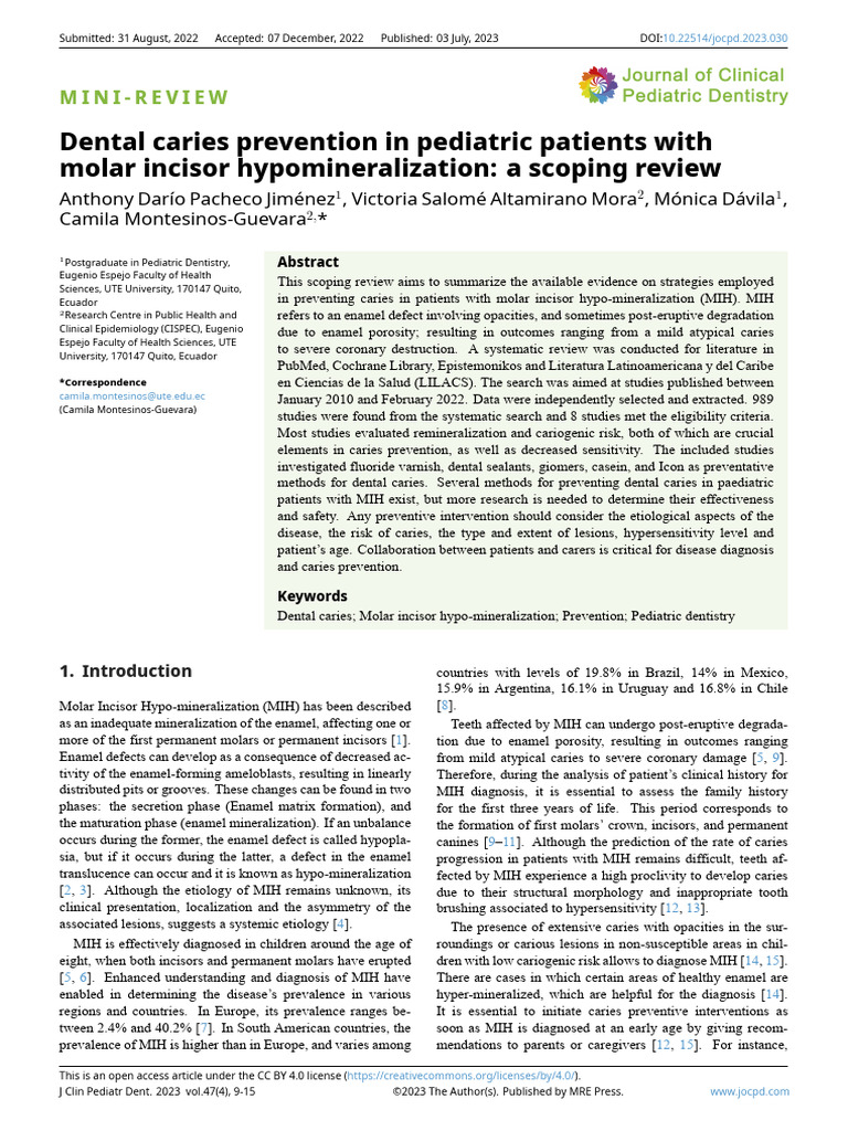 Studiu Mih | PDF | Tooth Enamel | Human Tooth