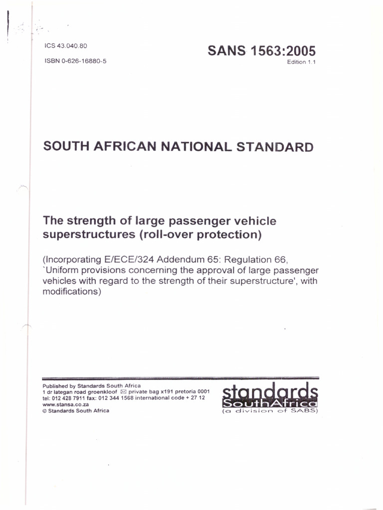 Sans 1563-2005 | PDF