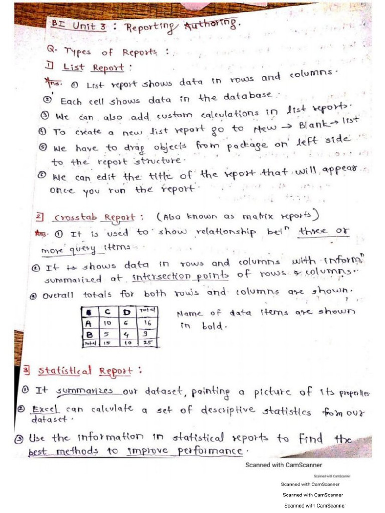 Business Intelligence Endsem Notes | PDF