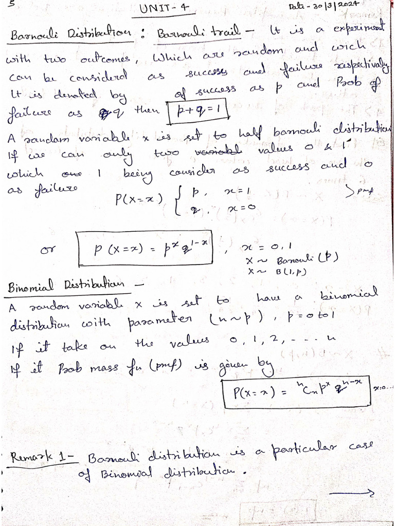 Theory of probability_4th_unit_(2nd sem) | PDF Theory of probability_4th_unit_(2nd sem) | PDF